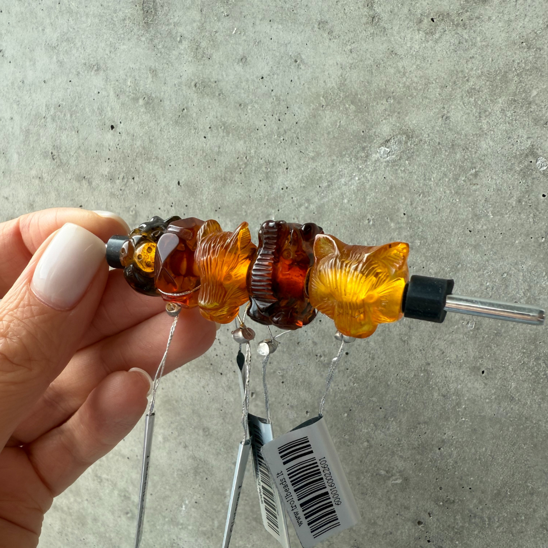 Išraižyti gintarai – Trollbeads Baltics